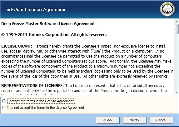 Installing Deep Freeze