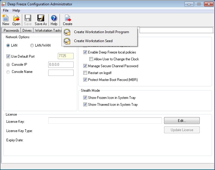 Creating Workstation Install Program and Workstation Seed
